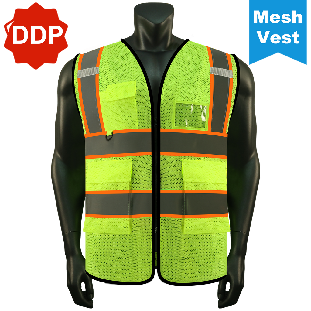 Custom Mesh Safety Vest for High Visibility Protection – CustomTok